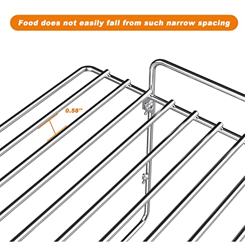 Stanbroil 17 Inch Universal Stainless Steel Smoke Shelf/Warming Cooking Rack Replacement for Traeger and Other Wood Pellet Grills/Gas Grills