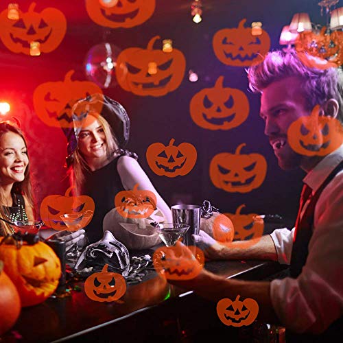 Auxiwa Halloween Lights Outdoor Decorations Projector Show Indoor LED Pumpkin Projection Outside Spotlight for Holiday House Wall Landscape Party Decorations