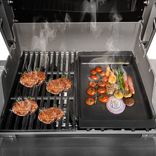 QuliMetal Cast Iron 7658 Grill Griddle for Weber Spirit 200, Spirit 300, Spirit II 200, Spirit II 300, Spirit E210, E310, Genesis Silver/Gold B/C, Genesis 1000-5000, Replace for Weber 7597 Griddle