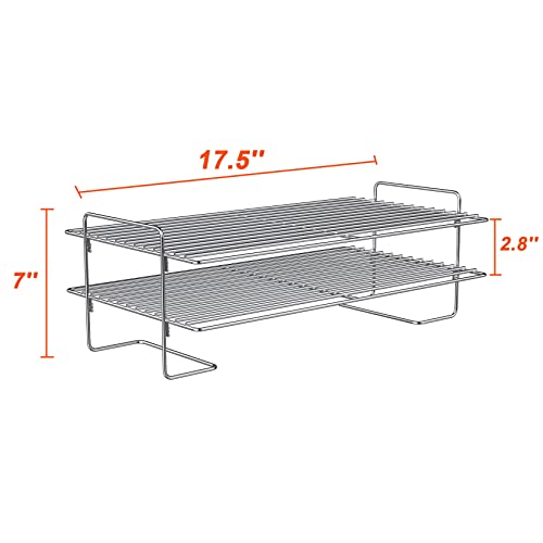 Stanbroil 17 Inch Universal Stainless Steel Smoke Shelf/Warming Cooking Rack Replacement for Traeger and Other Wood Pellet Grills/Gas Grills