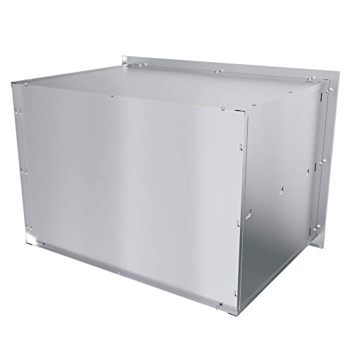 SUNSTONE BA-DSH30 Beveled Frame 30-Inch Stainless Steel Weather Sealed Dry Storage Pantry
