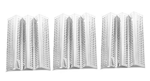 Replace parts 3-Pack Stainless Steel Heat Plate and 3-Pack Stainless Steel Burner,Replacement for American Outdoor Grill Gas Grills 24NB, 24NG, 24NP, 24PC, 36NB, 36PC