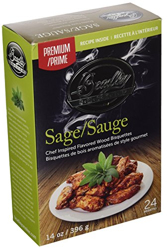 Bradley Smoker BTSG24 Sage & Maple Flavor Banquettes (24 Pack), Brown