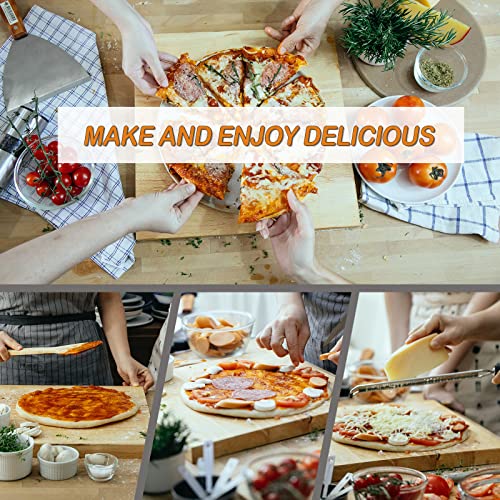 BNDHKR Outdoor Wood Fired Pizza Oven,Portable Stainless Steel Wood Pellet Pizza Oven,Backyard Pizza Grill with 12 Inch Pizza Stone