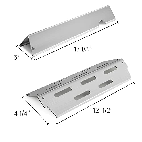 Kalomo Grill Flavorizer Bars Heat Deflector BBQ Grill Replacement Parts Accessories for Weber 66032 66795 66040 66006001, Genesis II/LX 300 Series II E-310, II E-330, II E-335, II S-335, II LX S/E-340