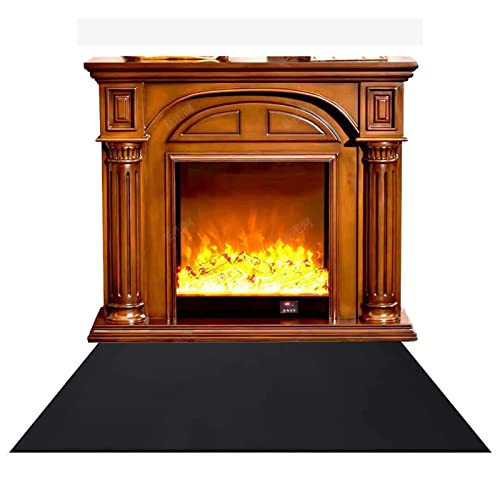 48×30 Inches Under Grill Mat, BBQ Floor mats, Fire Resistant Mat for Fireplace, Floor Protective Rug for Indoor Outdoor, Reusable Under Grill Mat, Durable Fireproof Mat