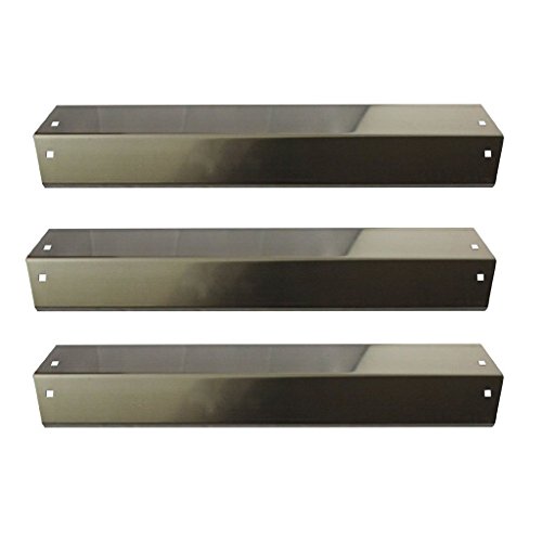 onlyfire Stainless Steel Flavorizer Bar Heat Plate Replacement for Chargriller Gas Grill Models 3001, 4000, 5050 (3-Pack)