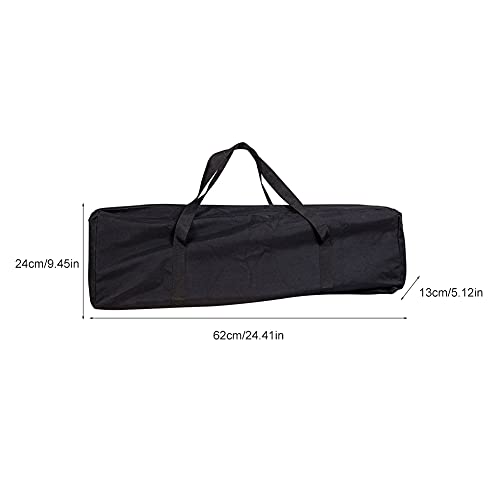LVOERTUIG BBQ Tool Storage Bag,Oxford Grill Tool Carry Bag, Waterproof Outdoor Picnic Cooking Tools Bag Carry Bag for Camping Car Trip Outdoor Camping (Black,Size:24.41x 5.12 x 9.45inch)