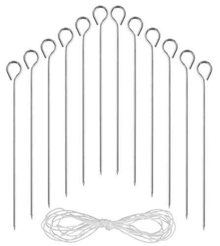 Ram-Pro Poultry Lacing Kit - Roasting Supplies Stainless Steel Food Skewers Grill Delicious Kebab Sticks, Durable Meat Rolls Steel pin for Kitchen & Dinning (2 Pack)