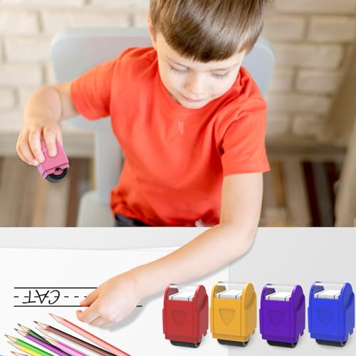 Handwriting Lines Stamp Roller dashed handwriting lines practice roller stamp Self-Inking Line Roller Stamps for teachers and kids d Practice legi liner legiliners for handwriting