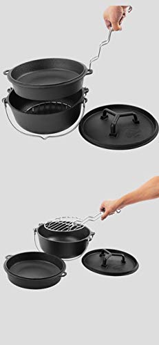camping moon CAMPINGMOON 11 inch Anti-Scald Stainless Steel Barbecue Cooking Grill Grate Lifter S200