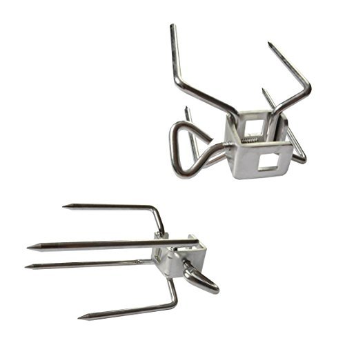 onlyfire Stainless Steel BBQ Rotisserie Kit for Weber Genesis 310/330, Spirit 310/330 Series Gas Grills - 3/8" Square Spit Rod