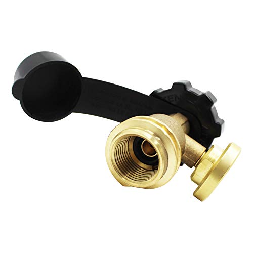 MENSI POL Propane Hose Adapter for 50~100lbs Cylinder Tank with Temperature Control Gauge Meter Pressure Indicator (POL Soft Nose)