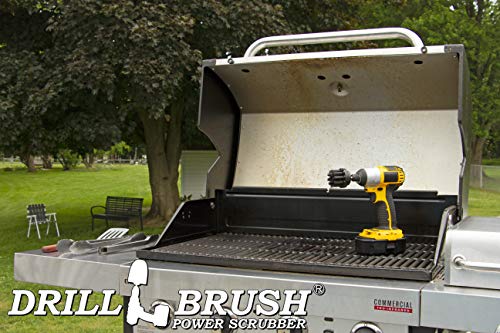 BBQ Accessories - Grill Brush - Ultra Stiff Bristle - Scrub Brush - Gas Grill - Electric Smoker - Propane Grill - Rust Remover - BBQ Brush - Baked-On Food - Grease - Grill Scraper - Graffiti Remover
