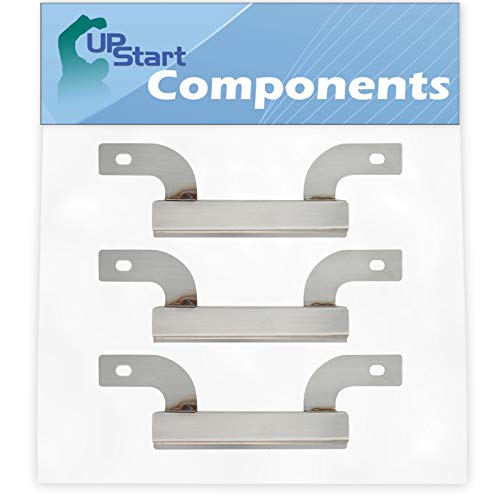 3-Pack BBQ Grill Burner Crossover Tube Replacement Parts for Brinkmann 810-2410-S, Brinkmann 810-2411-S, Brinkmann 810-8411-5, Brinkmann 810-8410-S - Compatible Barbeque Carry Over Channel Tube