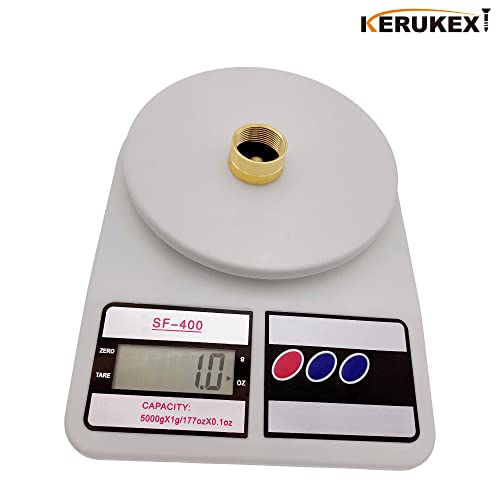 KERUKEXI 1 LB Propane Tank Protective Cap Gas Canister Sealed Lid Fuel Cylinder Leak Proof Cover BBQ Bottle Dust Threaded Valve Cover with Solid Brass Construction (6)