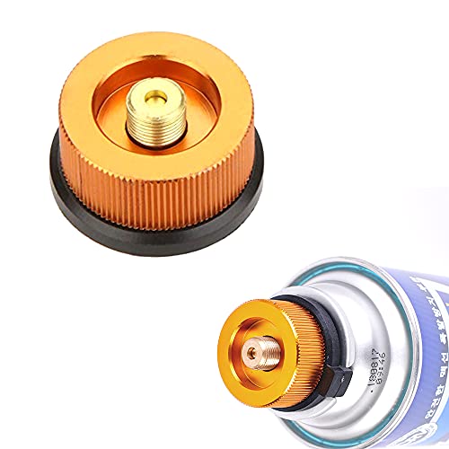 Camping Stove Adapter, Stove Connector,Butane Canister Converter, for Nozzle Gas Bottle to Lindal Valve Canister