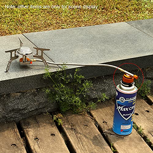 Camping Stove Adapter, Stove Connector,Butane Canister Converter, for Nozzle Gas Bottle to Lindal Valve Canister
