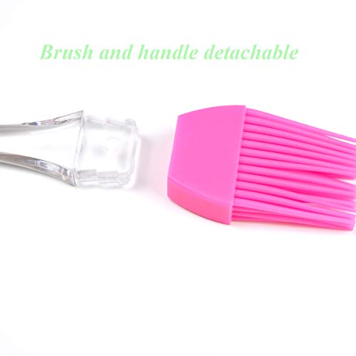 ZEPELOFFY 4 Pack Silicone Pastry Brush Heat Resistant Basting Brushes Spread Oil Butter Sauce Marinades for BBQ Grill Barbecue Baking Kitchen Cooking