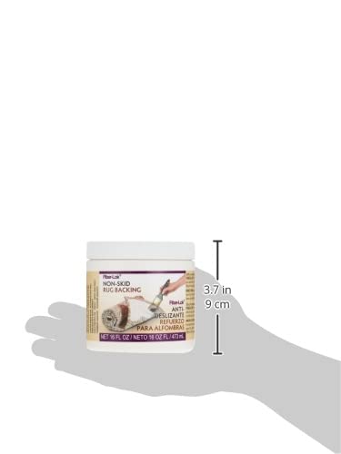 Environmental Technology Fiber-Lok Non-skid Backing (16 oz) Anti-Slip Natural Rubber Coating for Kitchen Rugs, Hardwood Floor Mats, Slippers, Runners, Carpets |Non-stain Machine-Washable Area Grippers