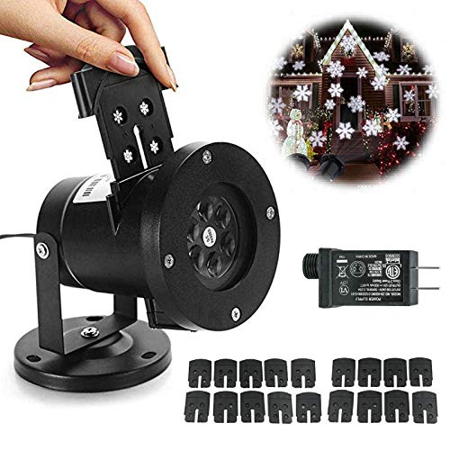Aipande Christmas Lights,16 Patterns Plug-in Card Lawn Lamp ,Party LED Projection Light, Outdoor IP65 Holiday Decoration Light, for Halloween,Christmas, Birthday Party,New Year,Valentine's Day