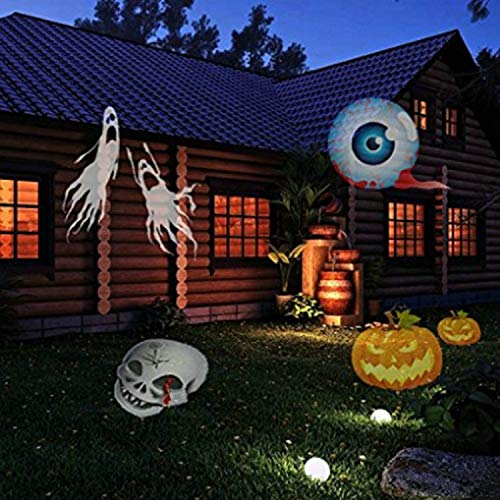 Aipande Christmas Lights,16 Patterns Plug-in Card Lawn Lamp ,Party LED Projection Light, Outdoor IP65 Holiday Decoration Light, for Halloween,Christmas, Birthday Party,New Year,Valentine's Day