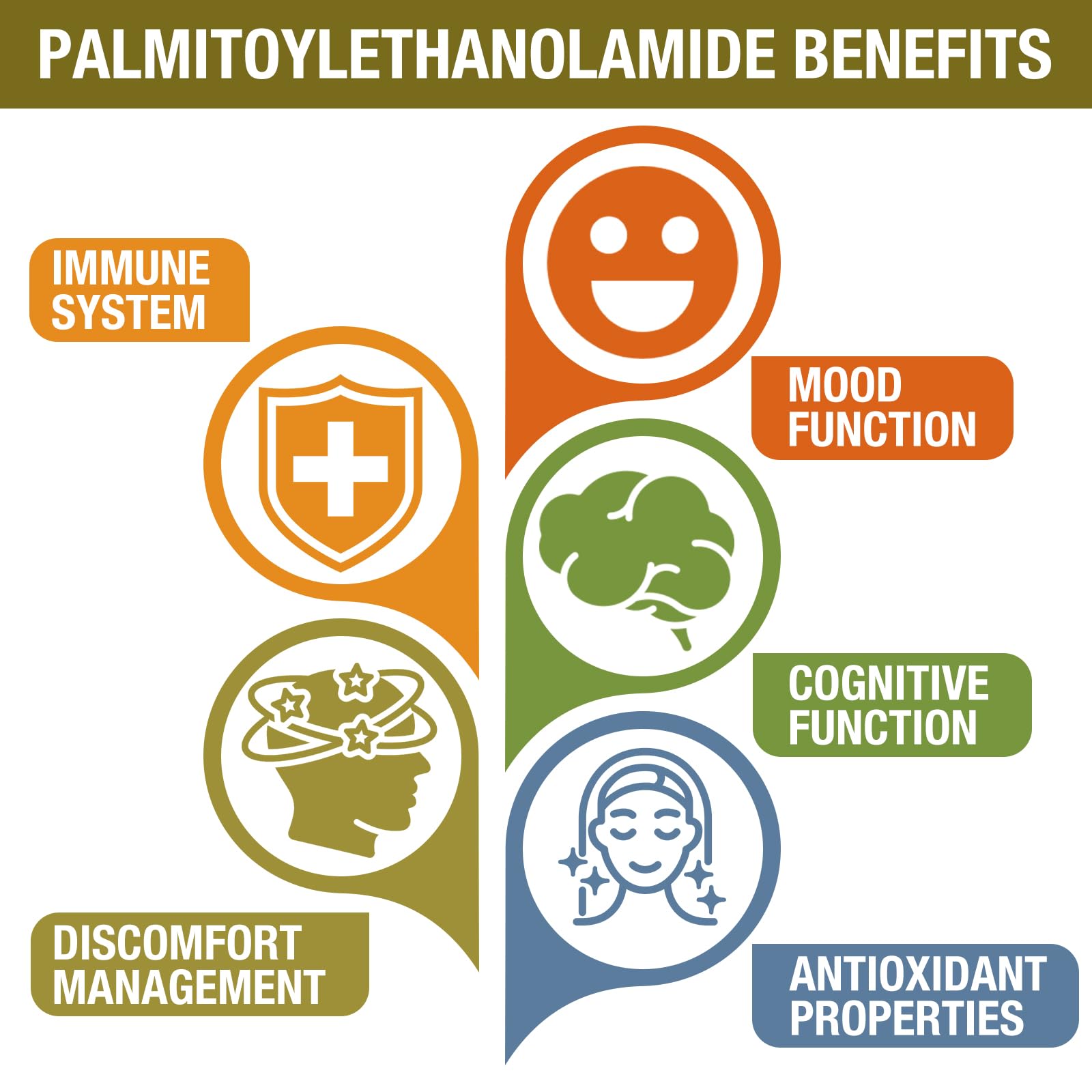 Rosmolo 1500 MG Palmitoylethanolamide with Luteolin 98% & Turmeric, High Absorption, Micronized Pea Supplement for Discomfort Management- USA Made - 120 Tablets