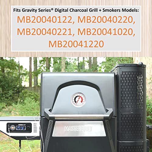 3 inch Upgraded Temperature Gauge Kit Replacement for Masterbuilt 560/800/1050XL Gravity Series Digital Charcoal Grill + Smokers