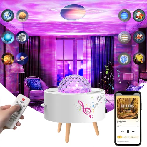 YIFLY Galaxy Projector, White Noise Projector for Bedroom,Skylight Projector,Night Light Projector with White Noise Bluetooth Speaker,Kids/Boys/Girls Star Projector (Multi-Colored)