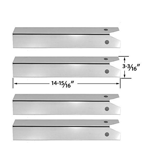 Uniflame Pinehurst GBC750W Gas BBQ Grill Replacement 4 Stainless Burners, 4 Stainless Heat Plates & Stainless Cooking Grates