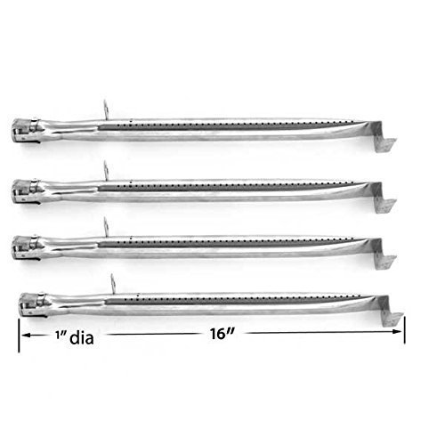 Uniflame Pinehurst GBC750W Gas BBQ Grill Replacement 4 Stainless Burners, 4 Stainless Heat Plates & Stainless Cooking Grates