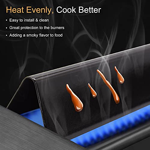 Criditpid 7535 7534 21.5'' Porcelain-Enameled Flavorizer Bars for Weber Spirit 200 Series, Spirit E210, S210, Spirit 500, Genesis Silver A Grills with Side Control, Parts for Weber Spirit E210