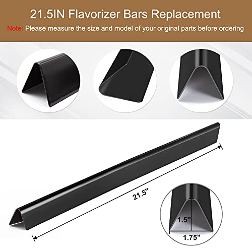 Criditpid 7535 7534 21.5'' Porcelain-Enameled Flavorizer Bars for Weber Spirit 200 Series, Spirit E210, S210, Spirit 500, Genesis Silver A Grills with Side Control, Parts for Weber Spirit E210