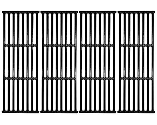 Hongso 17 3/8" Porcelain Polished Cast Iron Cooking Grates Replacement for Broil-Mate, Broil King 9625-67, 9625-84, Baron 320, Baron 340, Baron 440, Huntington and Sterling, PCB005, 4Pcs