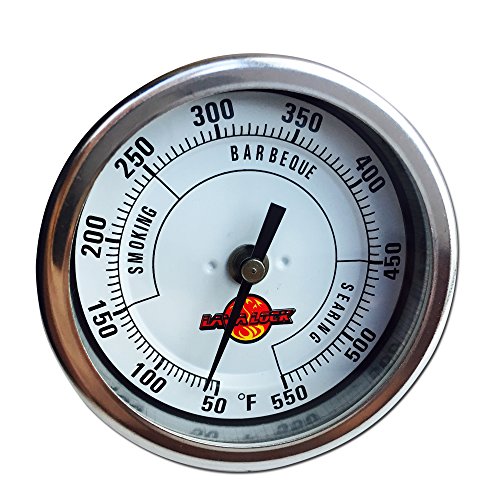 LavaLock® 3" Adjustable Gas Charcoal Smoker Pit Grill BBQ Thermometer Electric Heavy Duty Stainless 2.5" stem