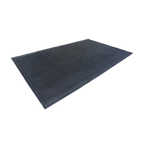 Diversitech Outdoor Gas Grill BBQ & Fire Pit Mat 48" x 30" - Protects Decks & Patios - 10 Year Warranty, Black