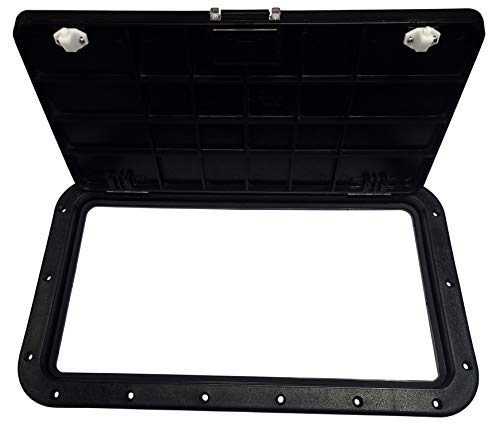 RABUD 10x20 Black Handle Lever Hatch (1020HLB)