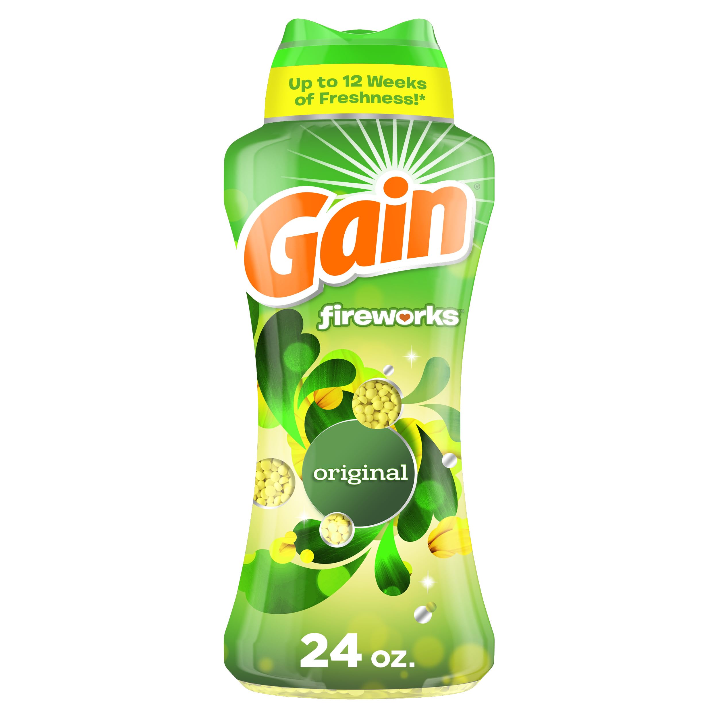 Gain Fireworks In-Wash Scent Booster Beads, Original, 24 oz, Laundry Scent Boosters, Gain Scent Booster Beads, Odor Eliminator