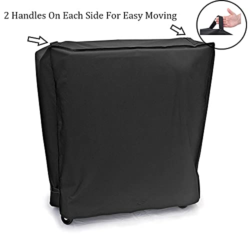 Cooler Cart Cover 420D Oxford Fabric Waterproof Patio Ice Chest Protective Covers with UV Coating