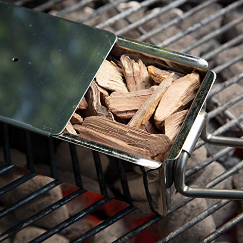 Steven Raichlen All Natural Cherry Wood Chips for Smoker - 260 Cu. In. Bag, Approx 2 lbs - Kiln Dried Coarse Cut BBQ Grill Wood Chips for Smoking Meats - Barbecue Accessories & Grilling Gifts for Men