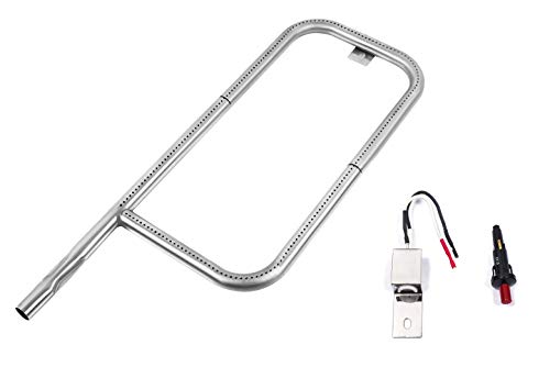 69956 41862 Grill Burner Tube Replacement for Weber Q200 Q220 Q2000 Q2200,and 80462 Ignitor Kit Replacement for Weber Q100 Q200 Gas Grill