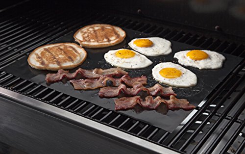 Cuisinart CNGS-5555 Non-Stick Reusable Grilling Sheets, 5-Pack, Black