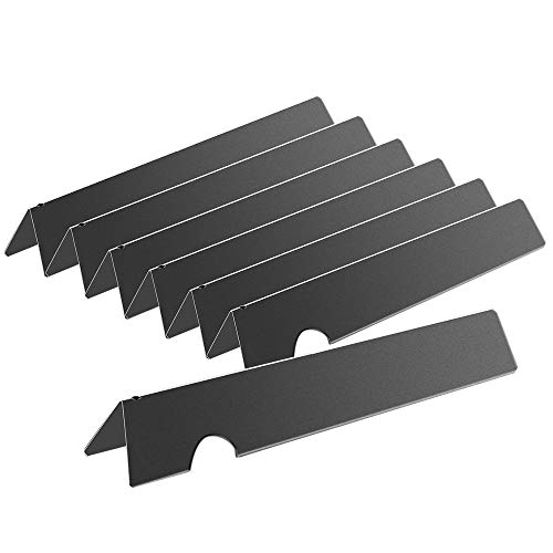 Outspark 66033 Grill Flavorizer Bars for Weber Genesis II E-410/LX E-440 S-440 Series Gas Grills,Replacement Parts for Weber Genesis II 400 Series,66796 66030 Flavor Bars(7 Pack Porcelain Enameled)
