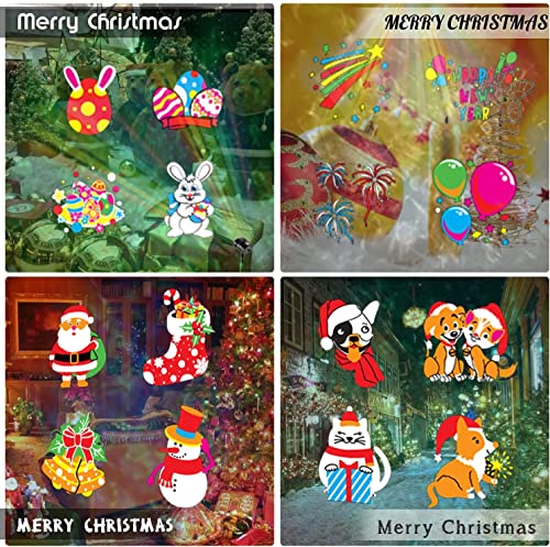 Christmas Outdoor Reflectors Nativity Projector Light Ocean Wave Projector 2in1 3D LED 18 HD Slides Window Wonderland Projector House Xmas Indoor Holiday Party Projection Lights All Seasons