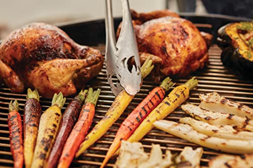 Napoleon Accessory 70033 - PRO Stainless Steel 2 Piece Toolset - Premium BBQ Grill Toolset, Cast Stainless Steel, Ergonomic Handles, Hanging Loops, Includes Tongs, Multifunctional Spatula