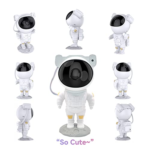 Astronaut Light Projector, Galaxy Star Projector Night Light, Ceiling Projector for Kids with Nebula, Aurora. Timing and Remote. for Bedroom, Living Room, Gaming Room.