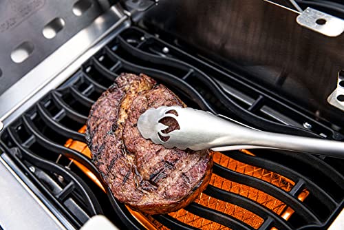Napoleon Accessory 70033 - PRO Stainless Steel 2 Piece Toolset - Premium BBQ Grill Toolset, Cast Stainless Steel, Ergonomic Handles, Hanging Loops, Includes Tongs, Multifunctional Spatula