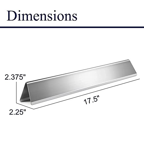 Boloda 13 1/4" Heat Deflector and 17.5" Flavorizer Bars Replacement for Weber 7620 7622, Genesis 300 Series E310 E330 S310 S320 EP/CEP-310 EP/CEP-320 EP/CEP-330 with Front Control Knobs 2011 & Newer