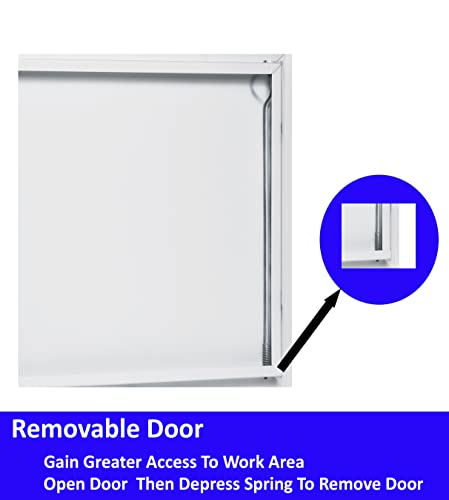 Premier Access Panel 18 x 18 Metal Access Door for Drywall 3000 Series Access Panel for Wall and Ceiling Electrical and Plumbing (Keyed Cylinder Latch)