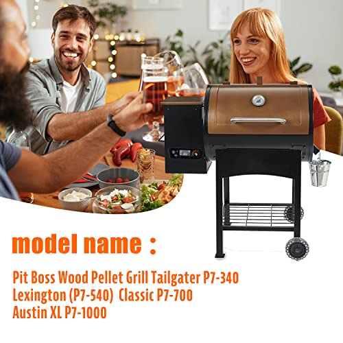 Digital Controller Board Repalacement Parts,Compatible with Pit Boss Wood Pellet Gill Classic Austin XL/Tailgater/Whiskey Still,with Meat Probe and Temperature Sensor.